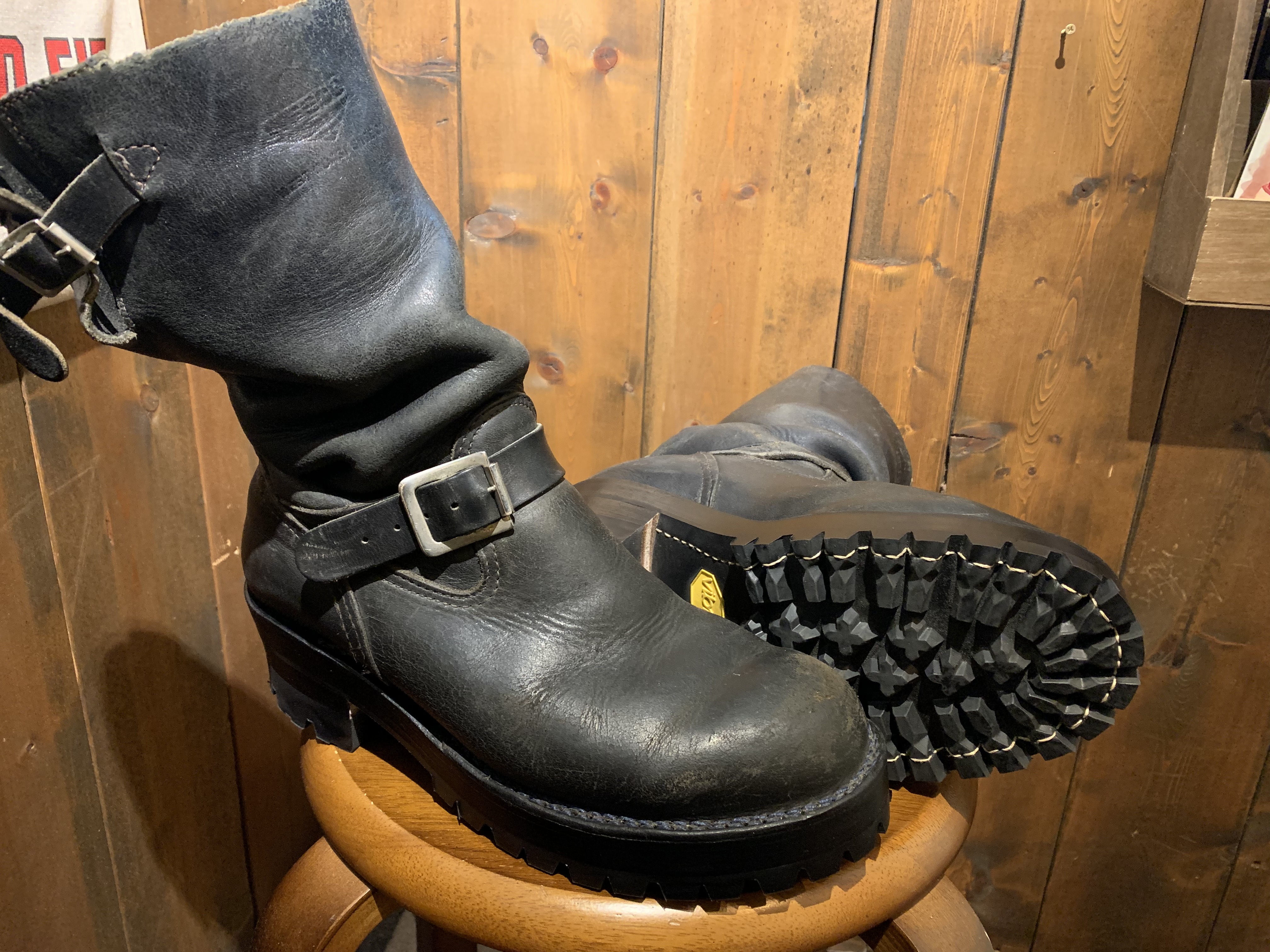 Wesco Boss トリプルレザーミッド vibram#100ソール交換: ソール Wesco Boss トリプルレザーミッド vibram#100ソール交換: ソール