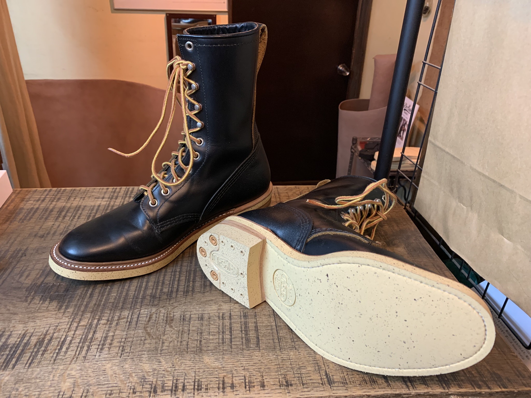 Redwing 9210 ロガーブーツ フラットボックス加工 Dr.sole コ Redwing 9210 ロガーブーツ フラットボックス加工 Dr.sole コ