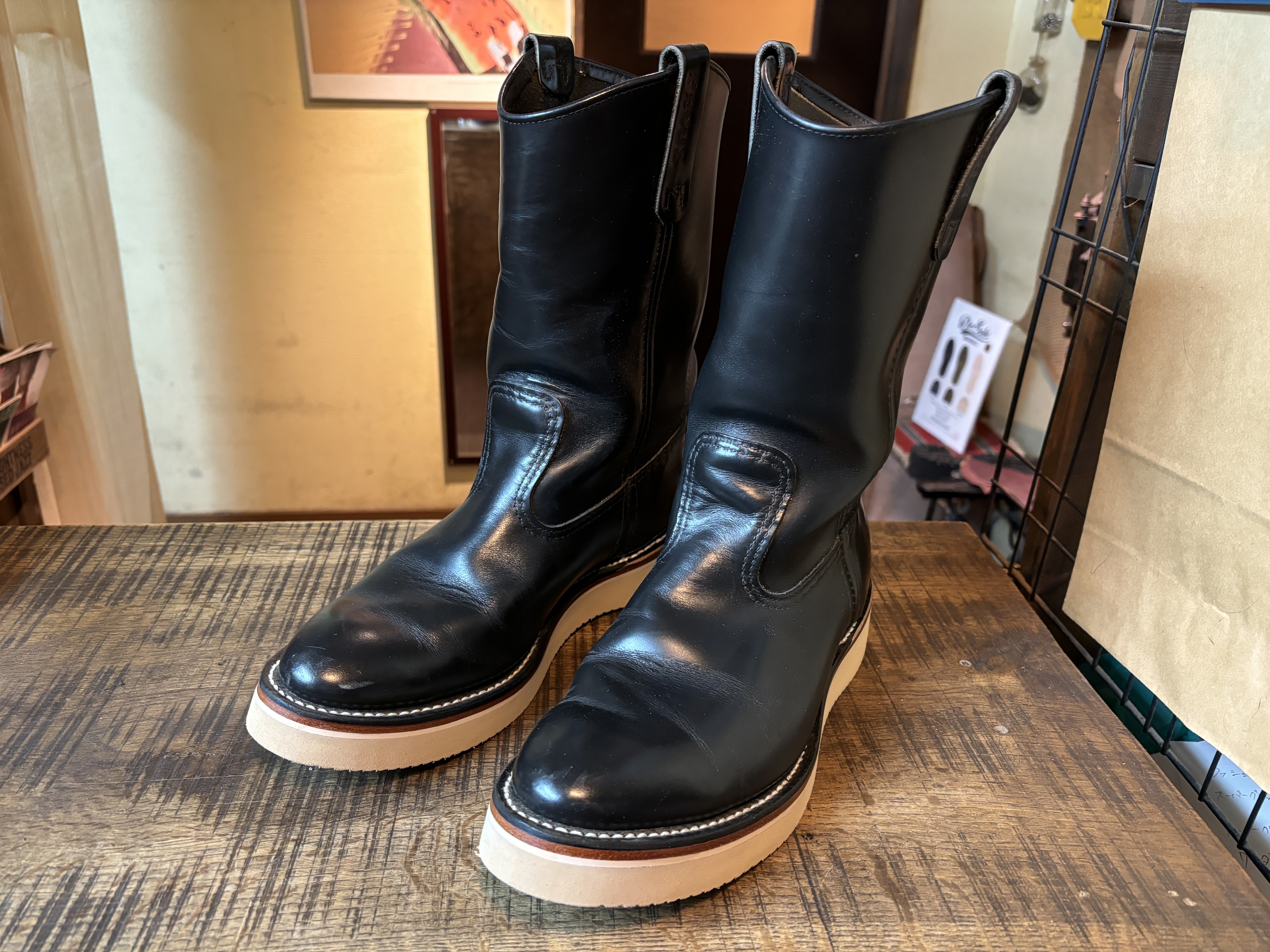 Redwing 8155 ペコスブーツ vibram#2021ソールカスタム: ソールリペア＆カスタム RED CLOUD